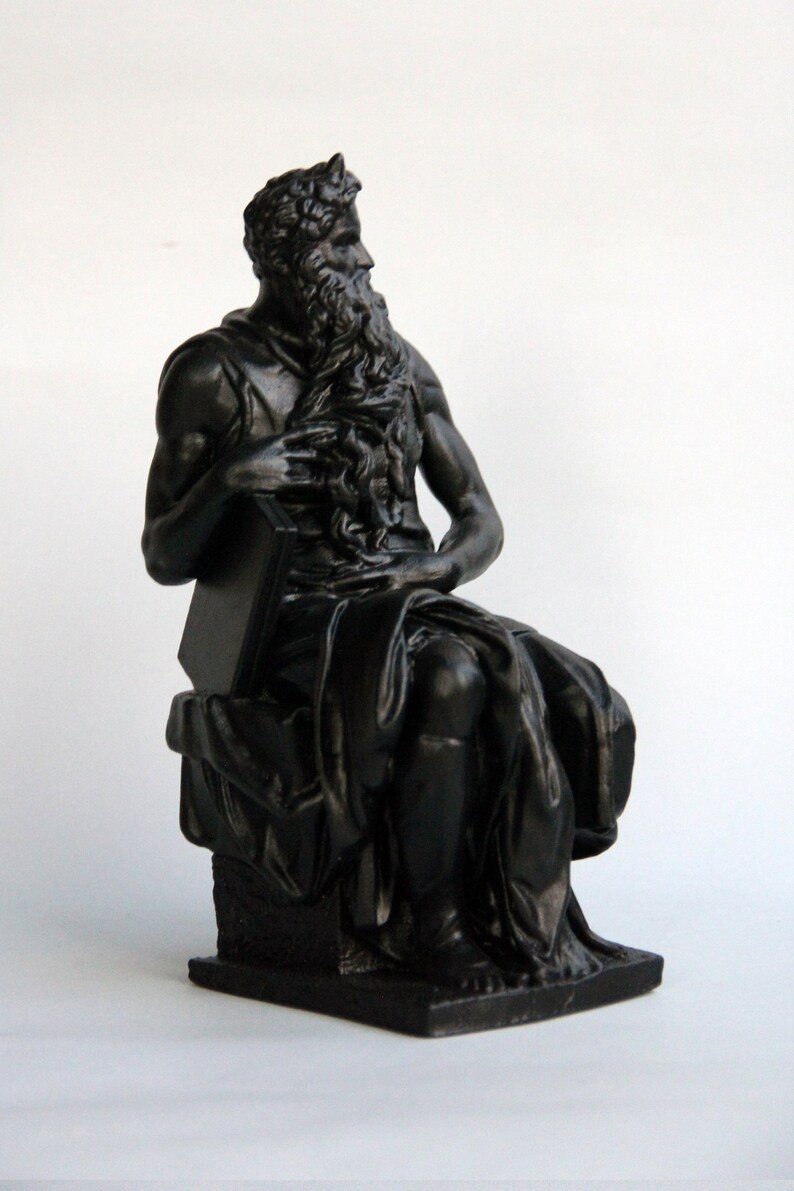 Moses Sculpture - 3D Printed Biblical Art, Detailed Religious Statue ...