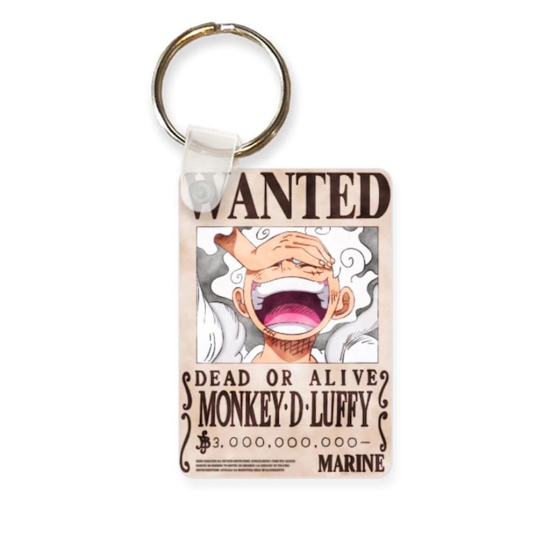Monkey D. Luffy Wanted Poster Keychain - Etsy