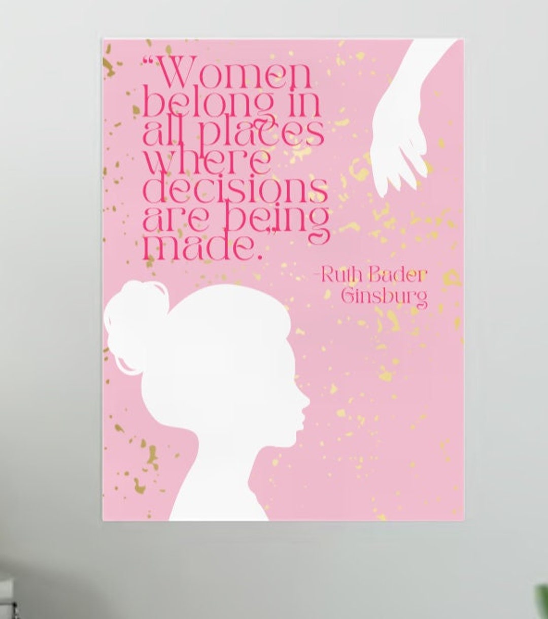 Women Empowerment Pink Poster 18 X 24 Etsy