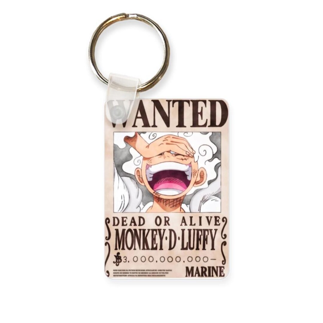 Monkey D. Luffy Wanted Poster Key Chain - Etsy