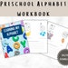 Alphabet Workbook, Preschool Learning, Tracing, Learn to Write - Etsy