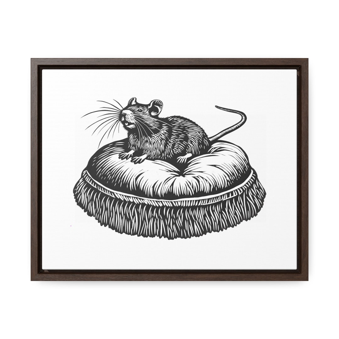 Linocut-inspired Rat Digital Art Print - Instant Download PDF and PNG ...
