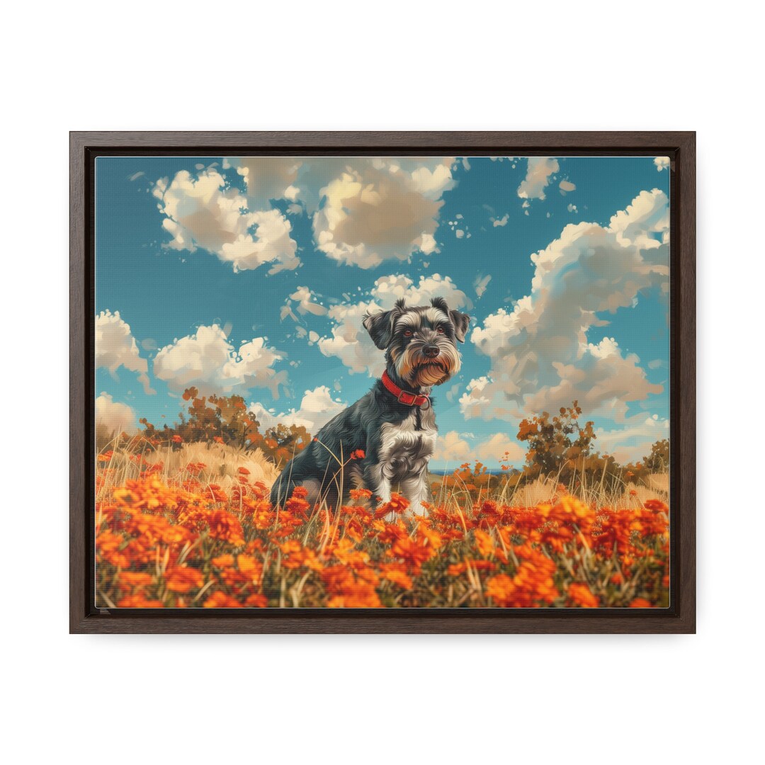 Printmaking-inspired Miniature Schnauzer Art Print - Instant Download ...