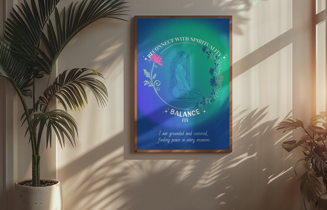 Angel Number 666 Digital Print Printable Wall Art Aura Gradient Print ...