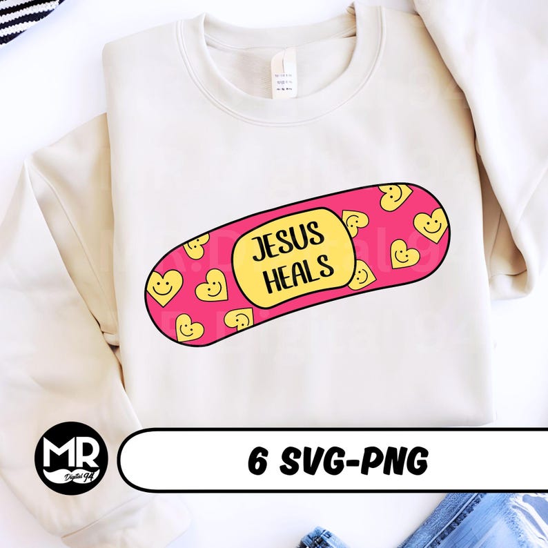 Jesus Heals PNG, Jesus Heals Bandaid, Christian Bandaid Png, Faith ...