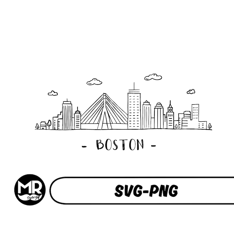Boston Skyline - Etsy