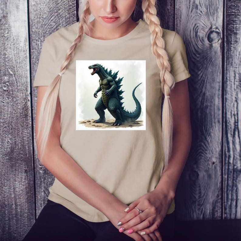 Monster Godzilla Like Creature Clipart - Instant Download Sublimation ...