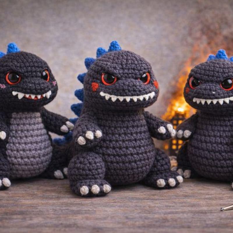 Godzilla Kid Toy - Etsy