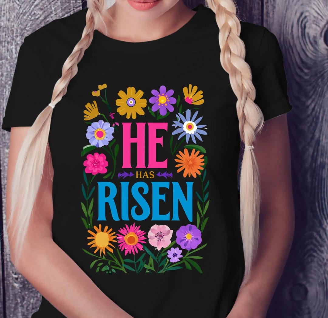 Christian Easter Graphics, Floral Resurrection PNG, Jesus Designs ...