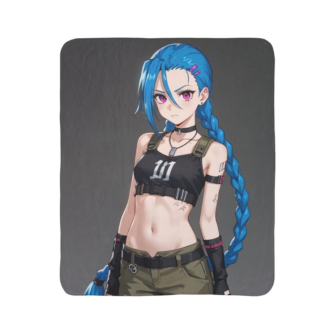 Arcane Jinx Sherpa Blanket, Arcane Throw Blanket, Cozy Fleece Bedding, Gift for Gamer, Game Room ...