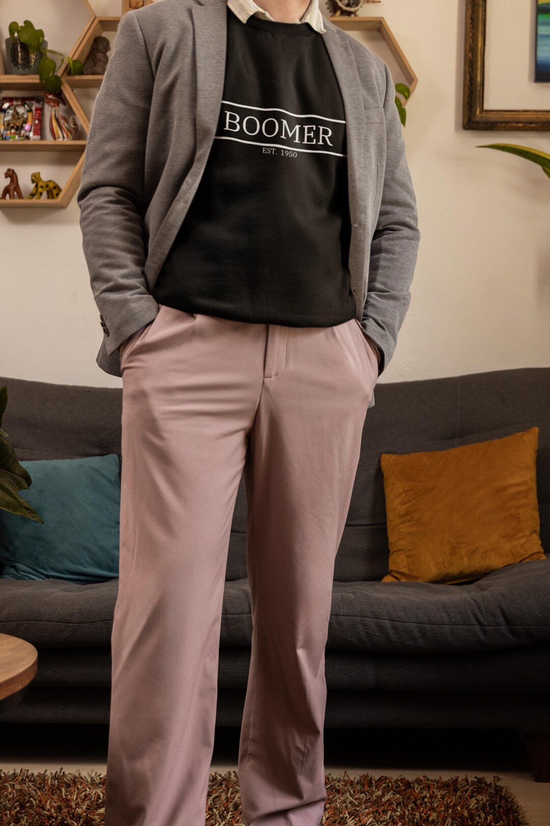 Personalized Baby Boomer Crewneck Sweatshirt - Custom Year, Vintage ...