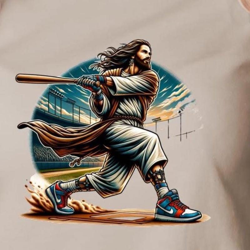 Jesus Baseball Svg - Etsy