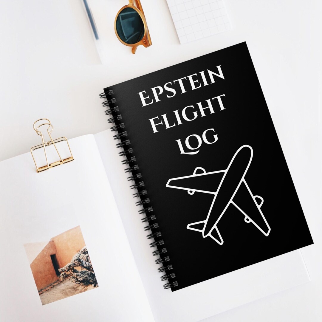 Epstein Flight Log Notebook - Ruled Line, Funny Journal, Planner, Note ...