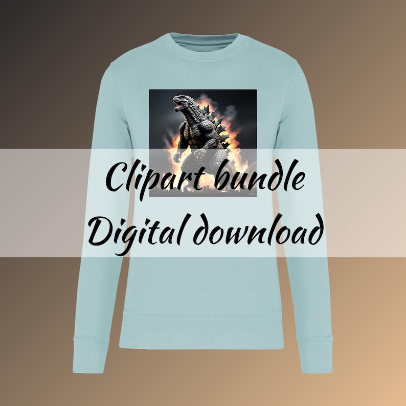 Godzilla Monster Illustrations: Epic PNG Clipart Collection (digital ...