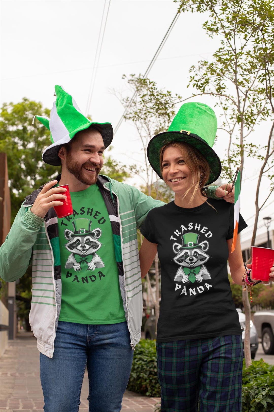 St. Patrick’s Day Raccoon PNG Clipart - Funny St. Patrick’s Day ...