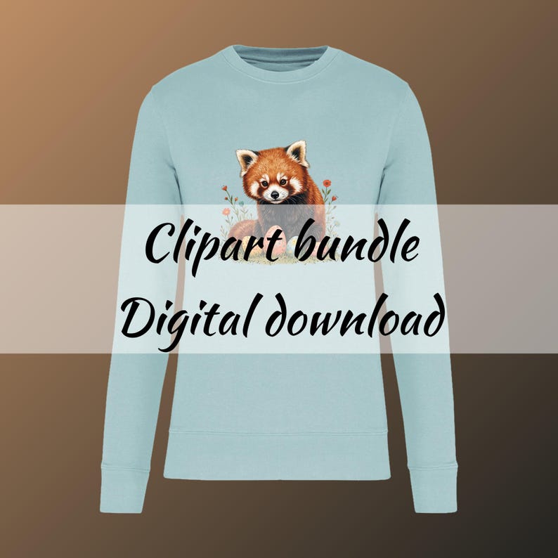 Easter Clipart Red Pandas With Colorful Easter Eggs - Whimsical Clipart ...