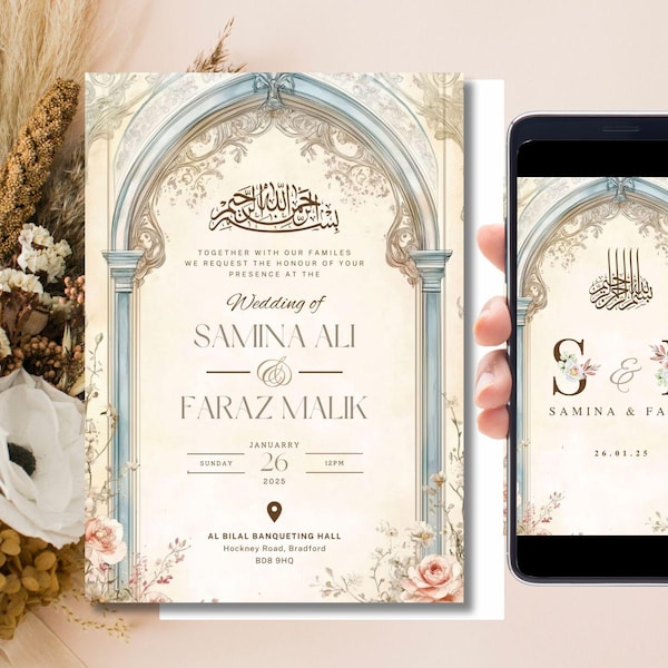 Walima Digital Invitation - Etsy