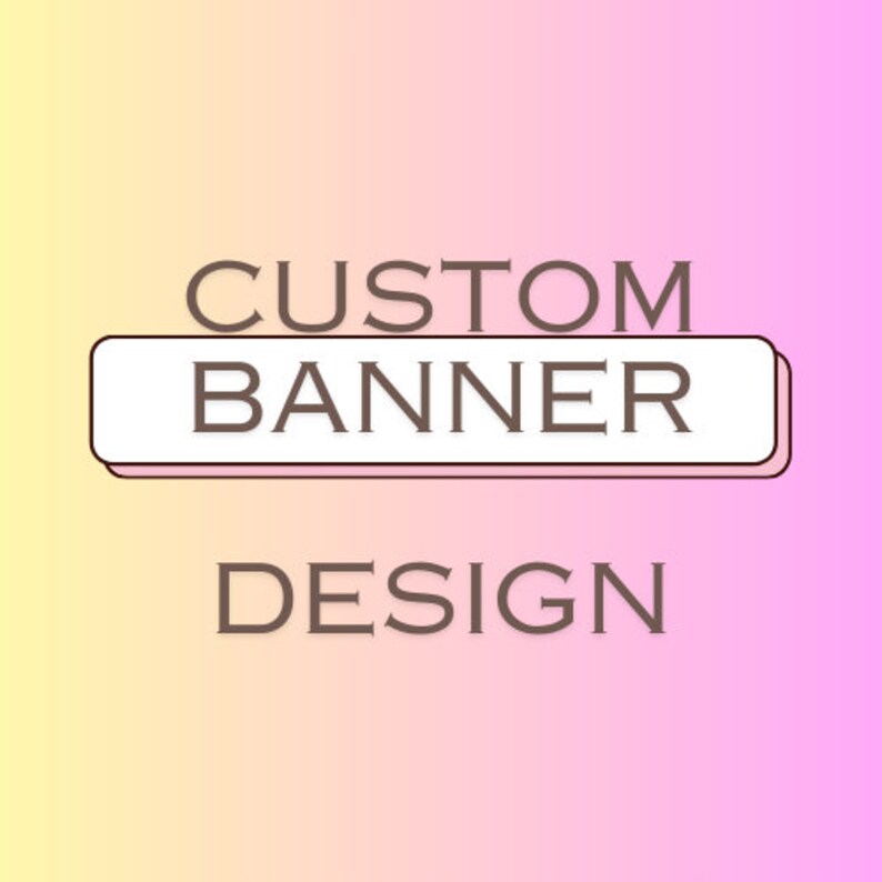 Custom Banner Designs Digital Download - Etsy