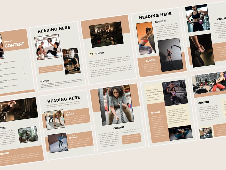 Fitness Ebook Template |workout Canva Template |fitness Ebook for ...