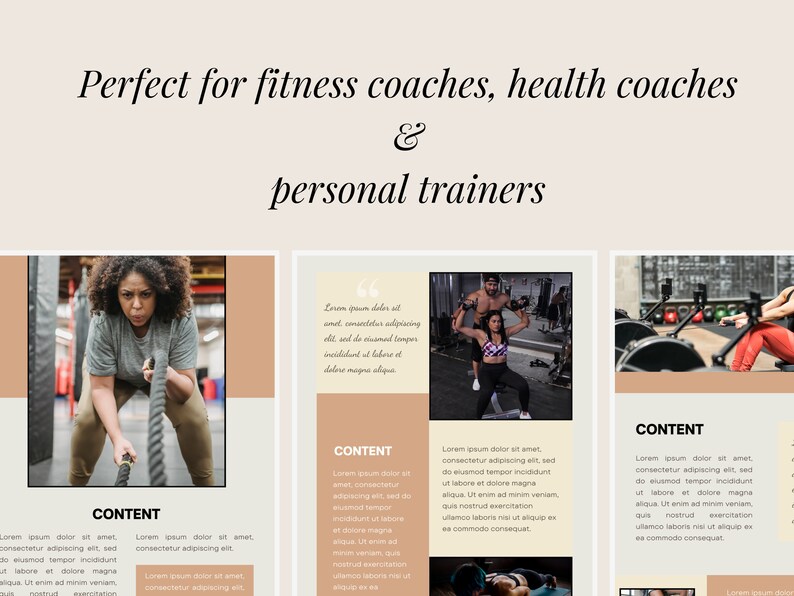 Fitness Ebook Template |workout Canva Template |fitness Ebook for ...