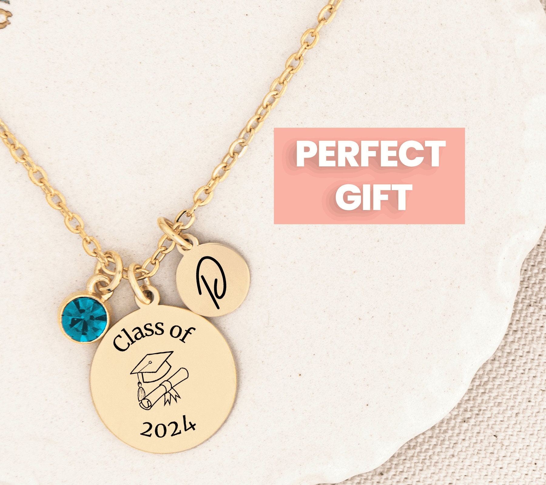 High School Graduation Gifts, Class of 2024 Graduation Necklace ...