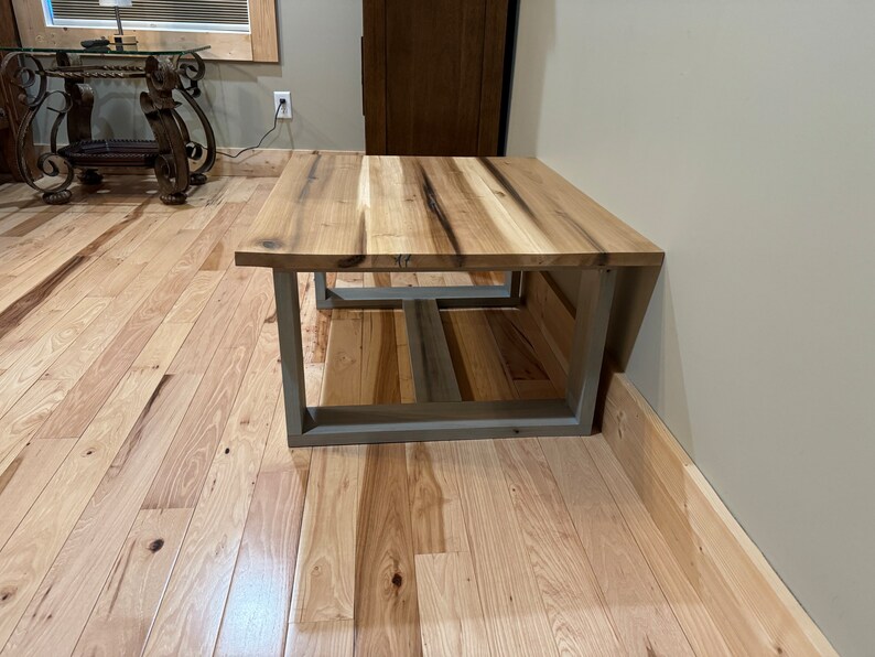 Rainbow Poplar/iron Stained Coffee Table - Etsy