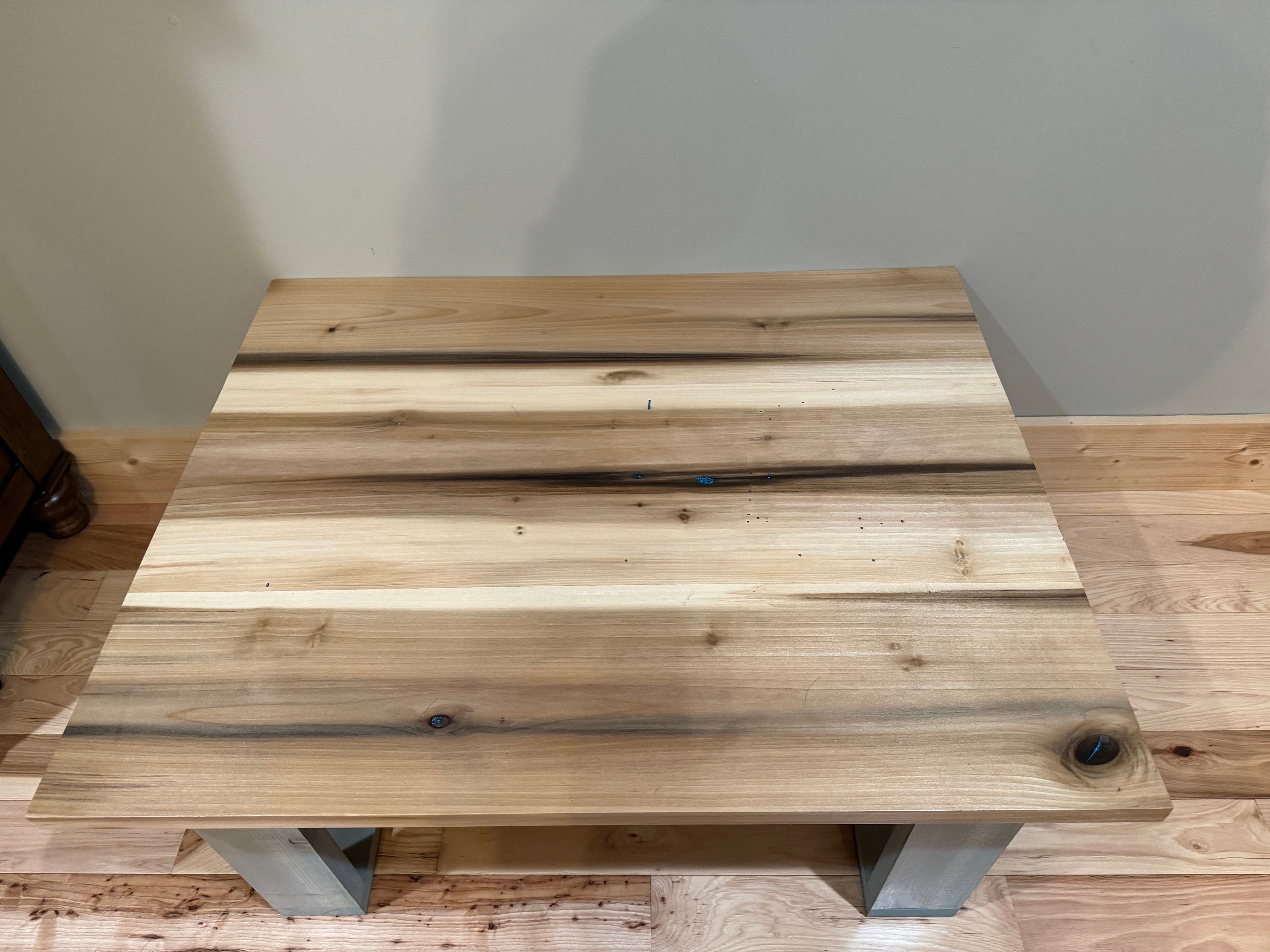 Rainbow Poplar/iron Stained Coffee Table - Etsy