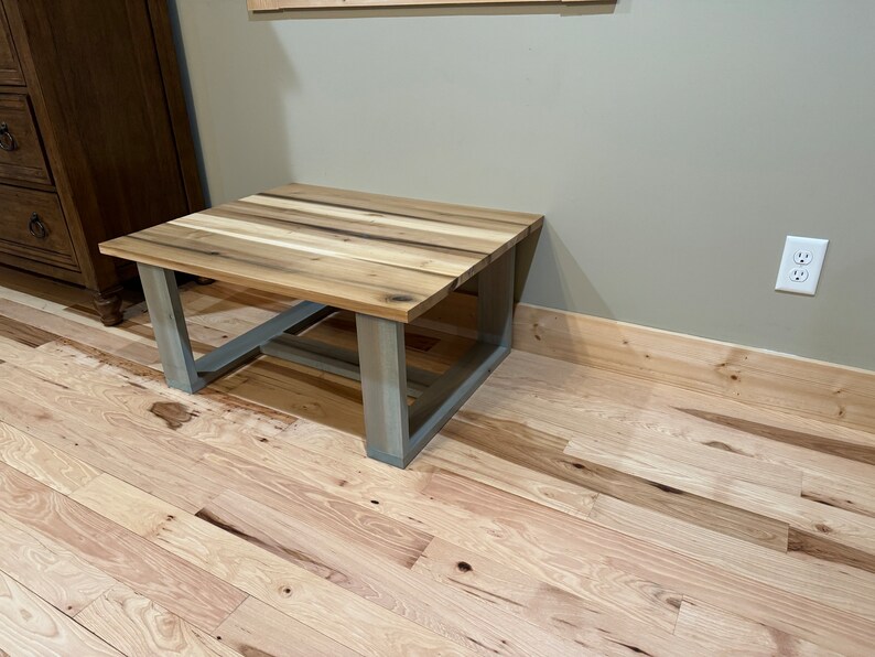 Rainbow Poplar/iron Stained Coffee Table - Etsy