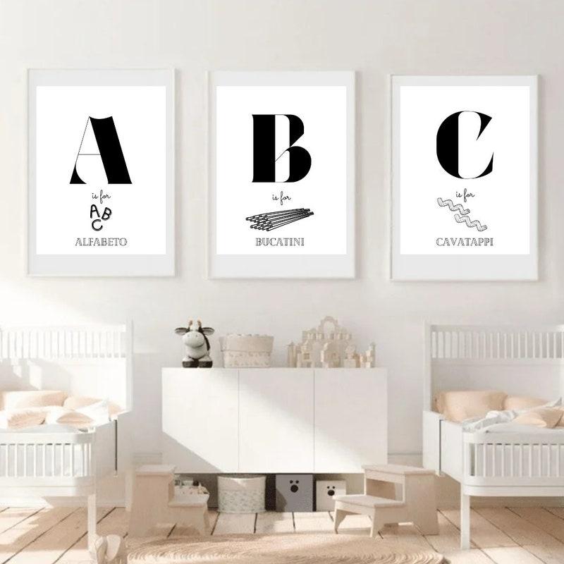 Italian Alphabet - Etsy