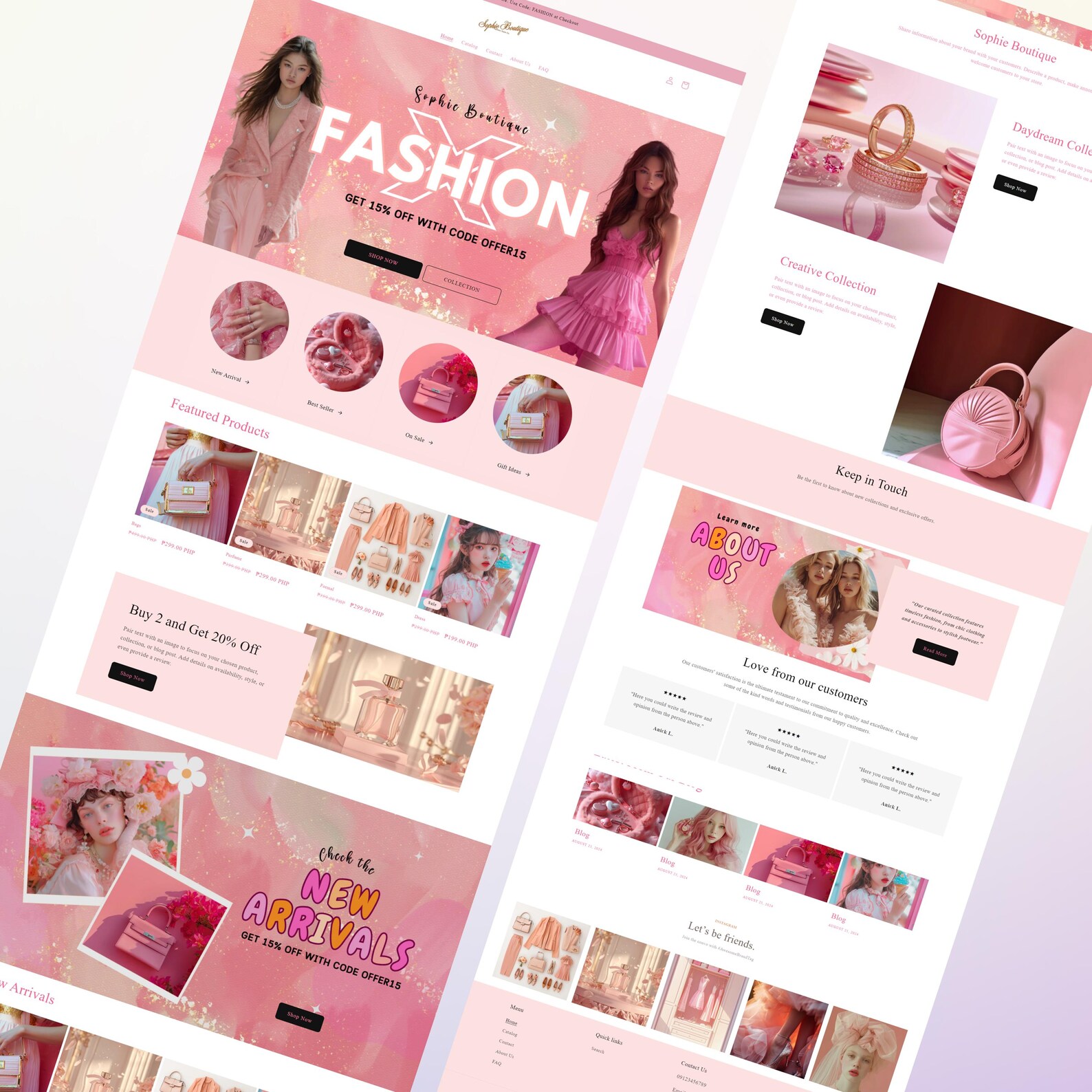 Boutique Shopify Theme,website Template for Boutique, Shopify Template ...