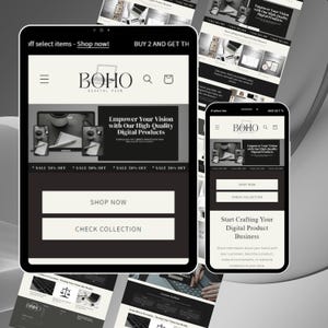 Shopify Theme Digital Products, Website Template for Digital Products ...