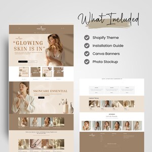 Shopify Theme Beauty, Shopify Website for Beauty Skincare, Cosmetics ...