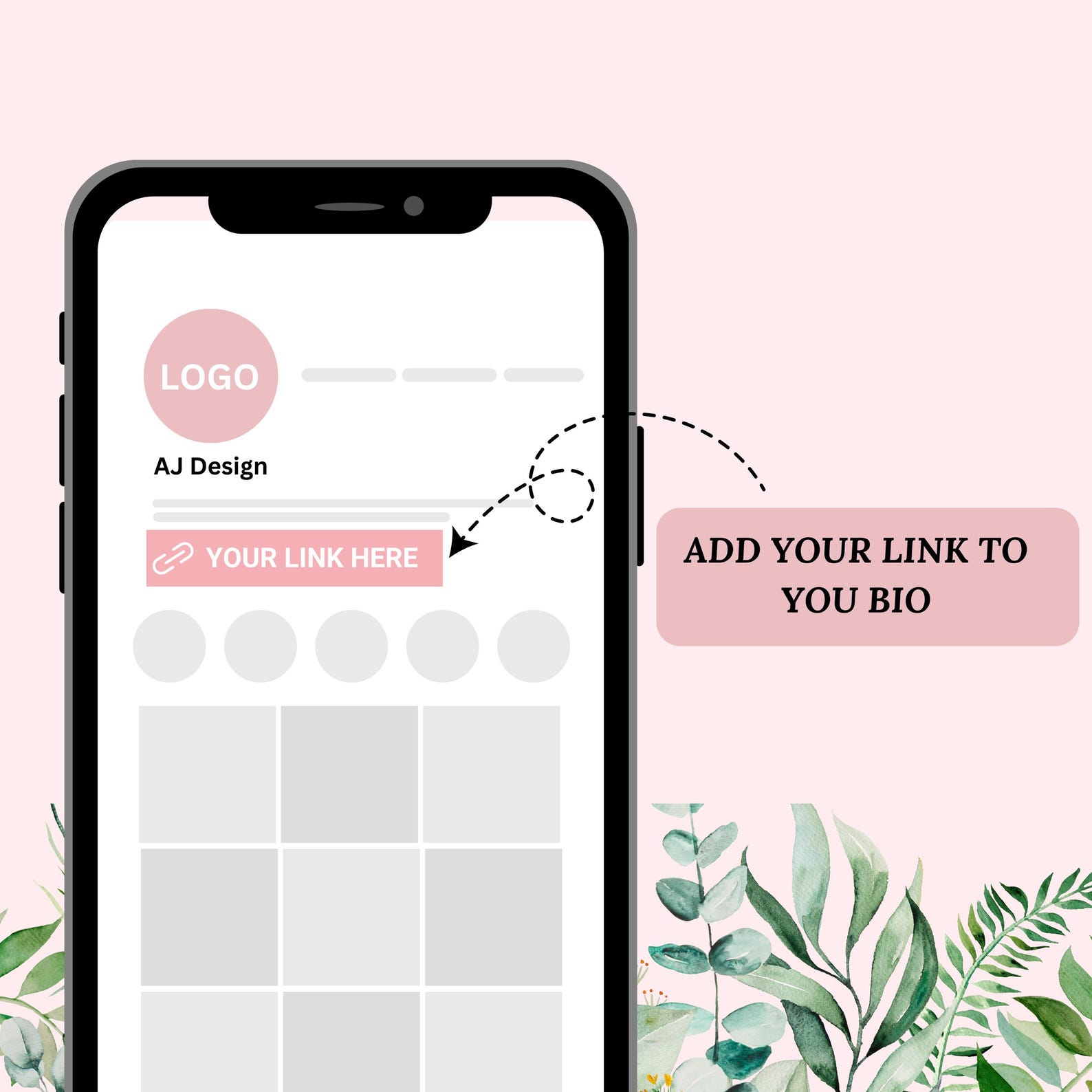 Link in Bio Template, Soft Pastel Landing Page, Canva Link in Bio ...