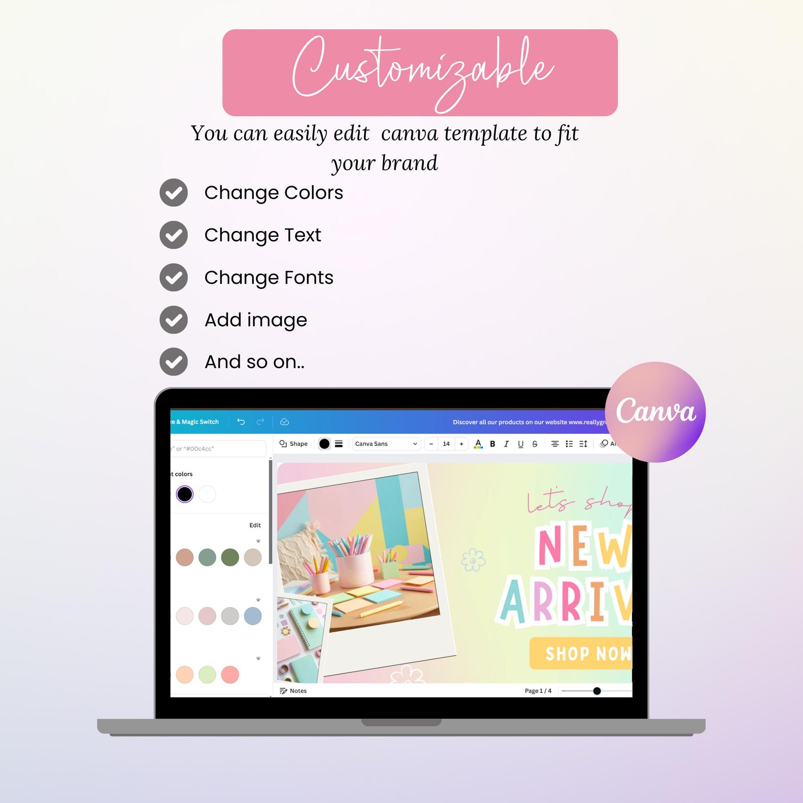Shopify Theme Pastel, Rainbow Shopify Website for Boutique, Pastel ...