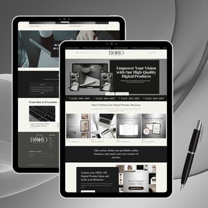 Shopify Theme Digital Products, Website Template for Digital Products ...