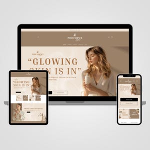 Shopify Theme Beauty, Shopify Website for Beauty Skincare, Cosmetics ...