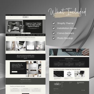 Shopify Theme Digital Products, Website Template for Digital Products ...