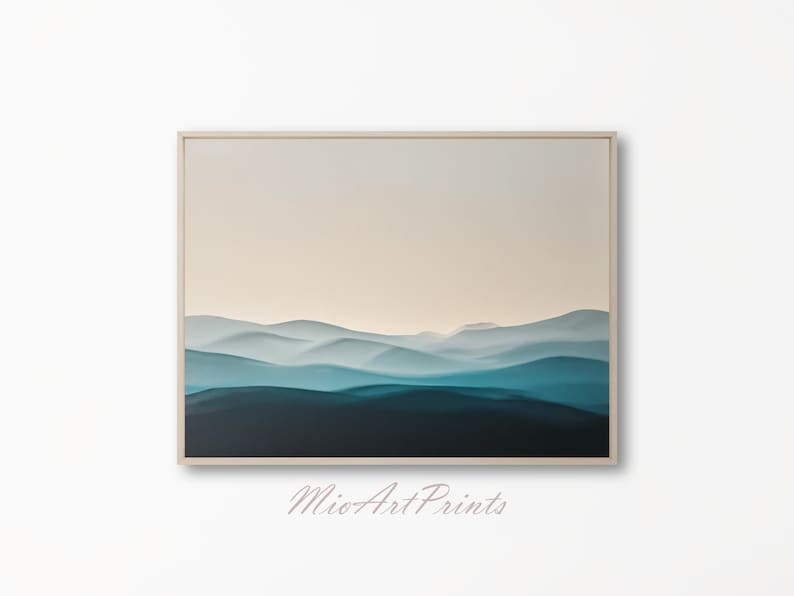 Abstract Art Print Calm Scenery Wall Art for Home Decor Modern Art ...