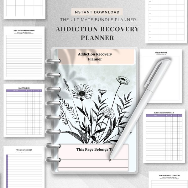 Recovery Planner - Etsy