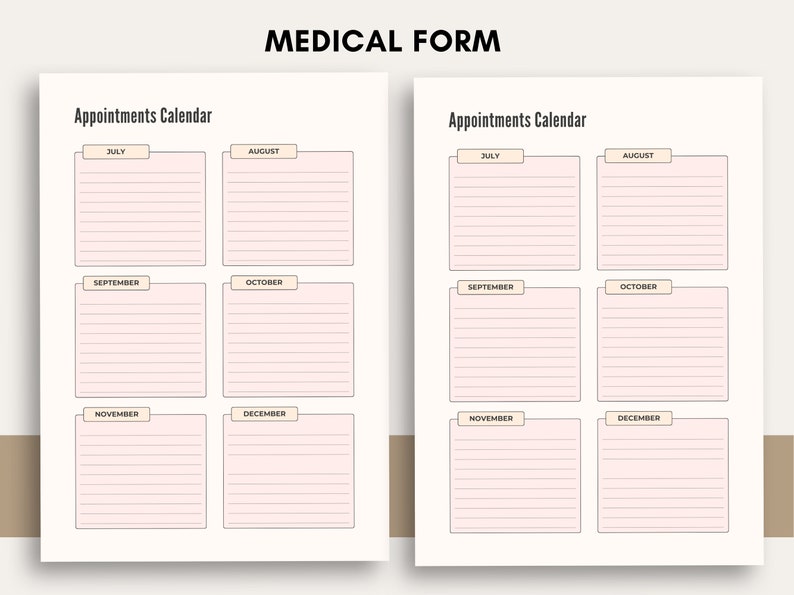 Doctor Visits Tracker Printable Template, Doctor Appointment Log ...