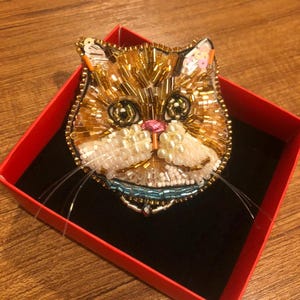 Handmade Custom Pet Portrait Brooch, Send Us a Photo of Your Pet, Let's ...