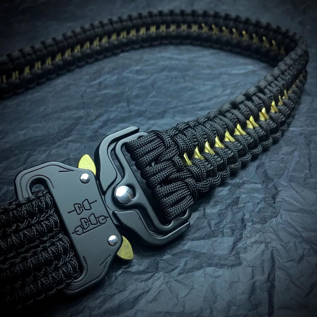 Belt With Hex Nut (gold Edition) - Etsy