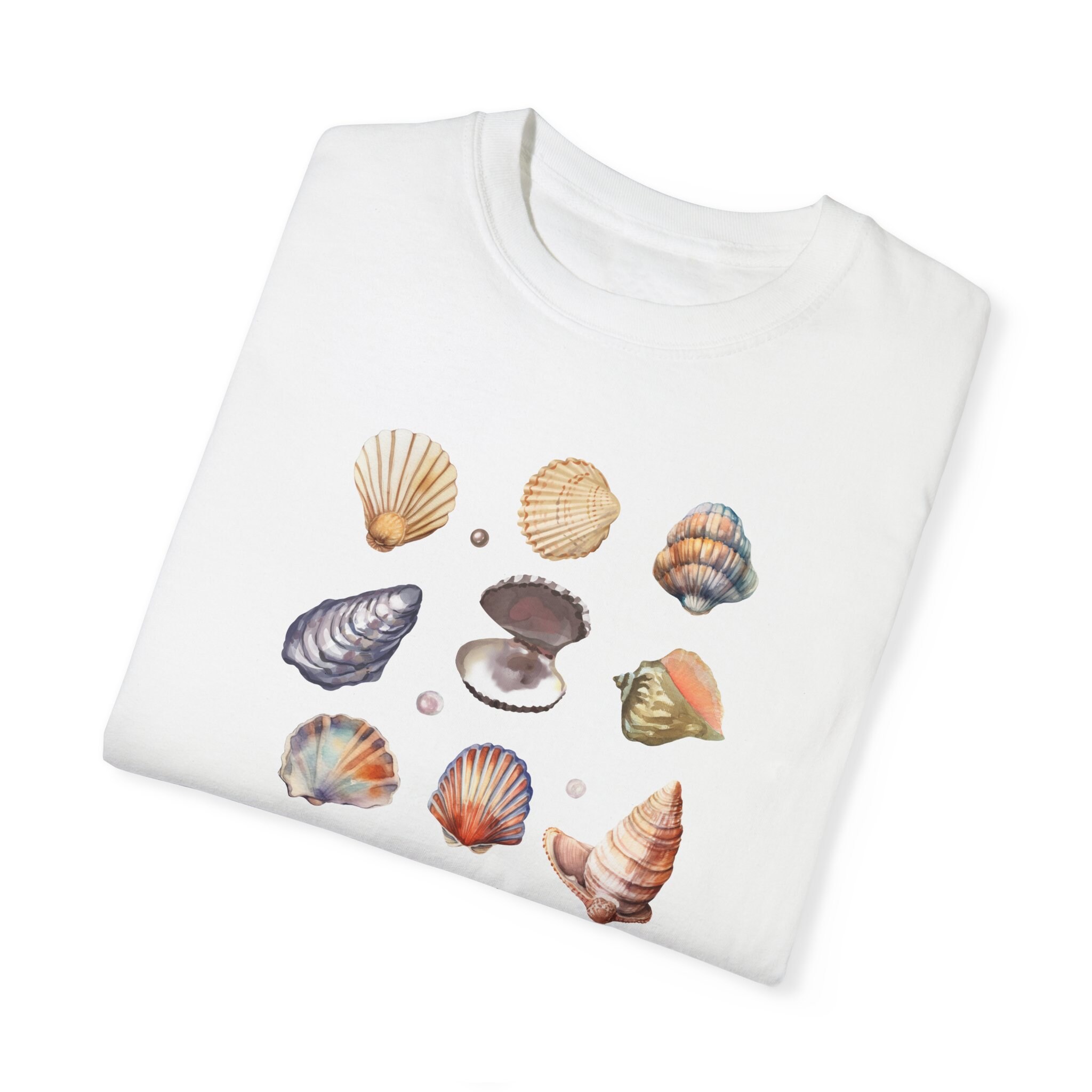 Sea Shells T-shirt Vintage Graphic Beach Shirt Aesthetic Summer Shirt ...