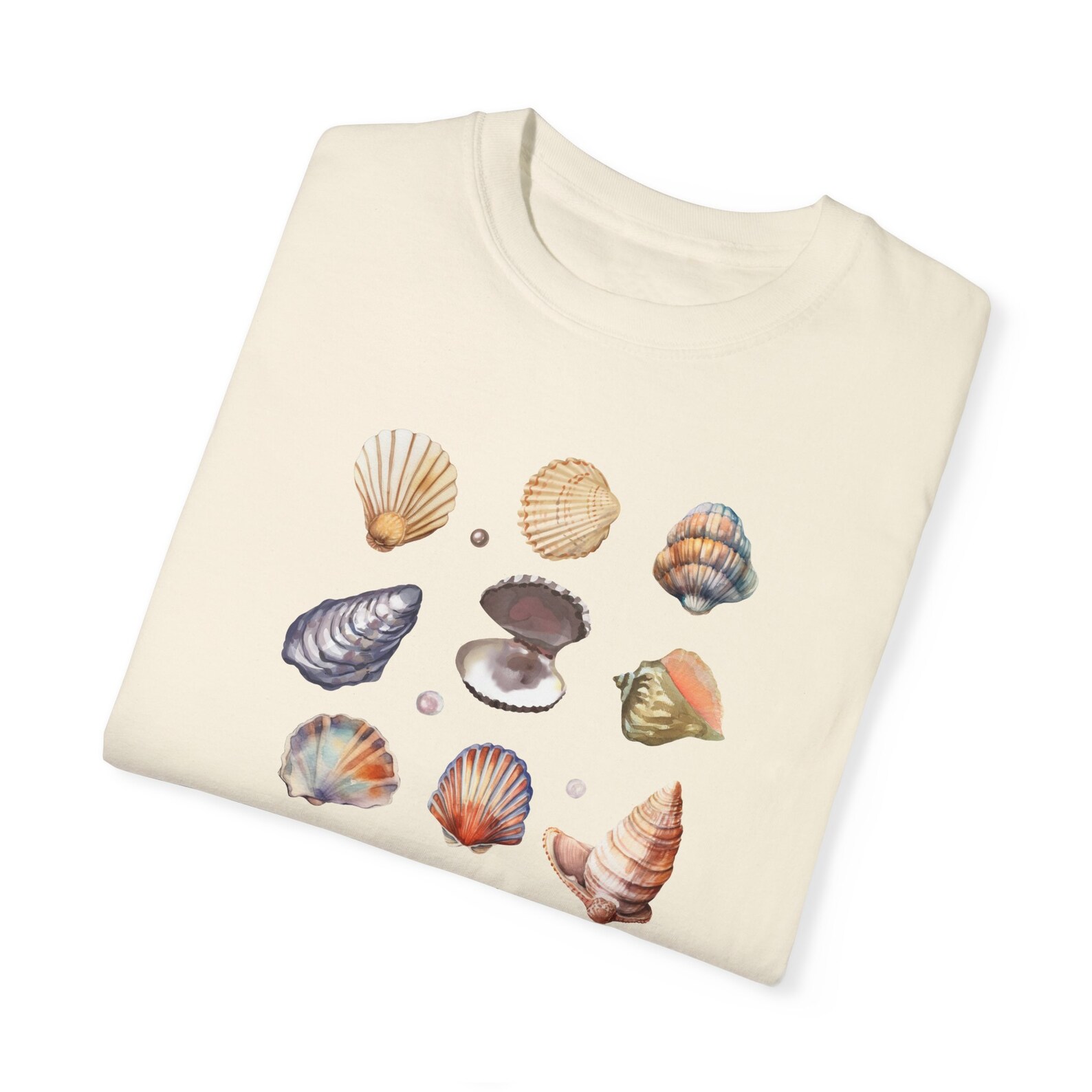 Sea Shells T-shirt Vintage Graphic Beach Shirt Aesthetic Summer Shirt ...