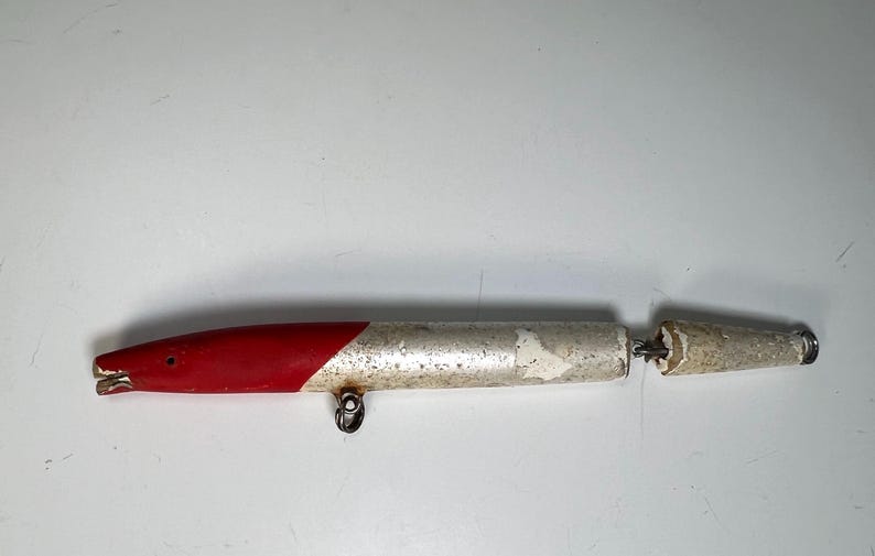 Vintage Hand-carved Wood Ice Spear Fishing Lure & Decoy - Etsy