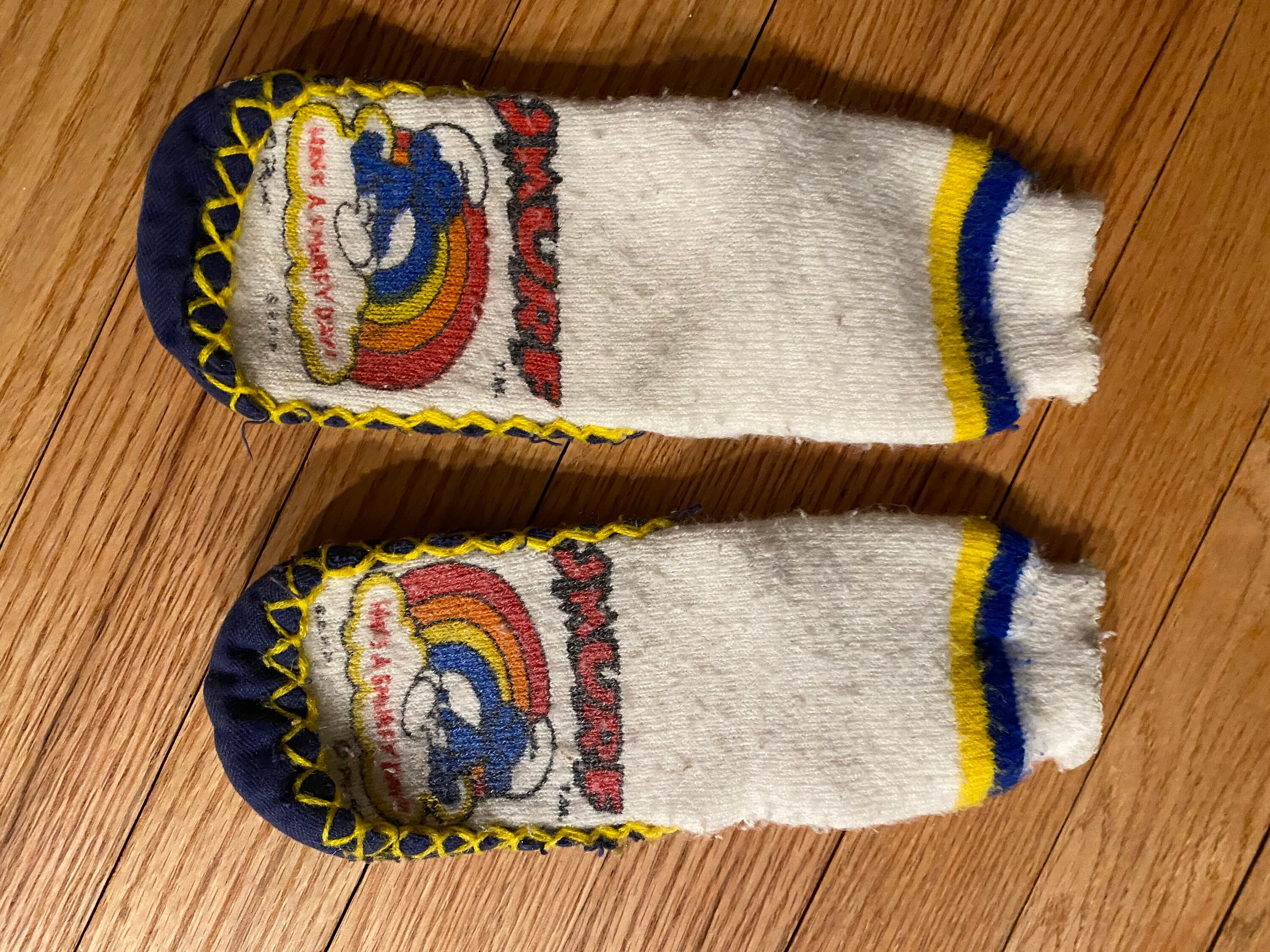 Smurf 1980s Kids Slippers - Etsy