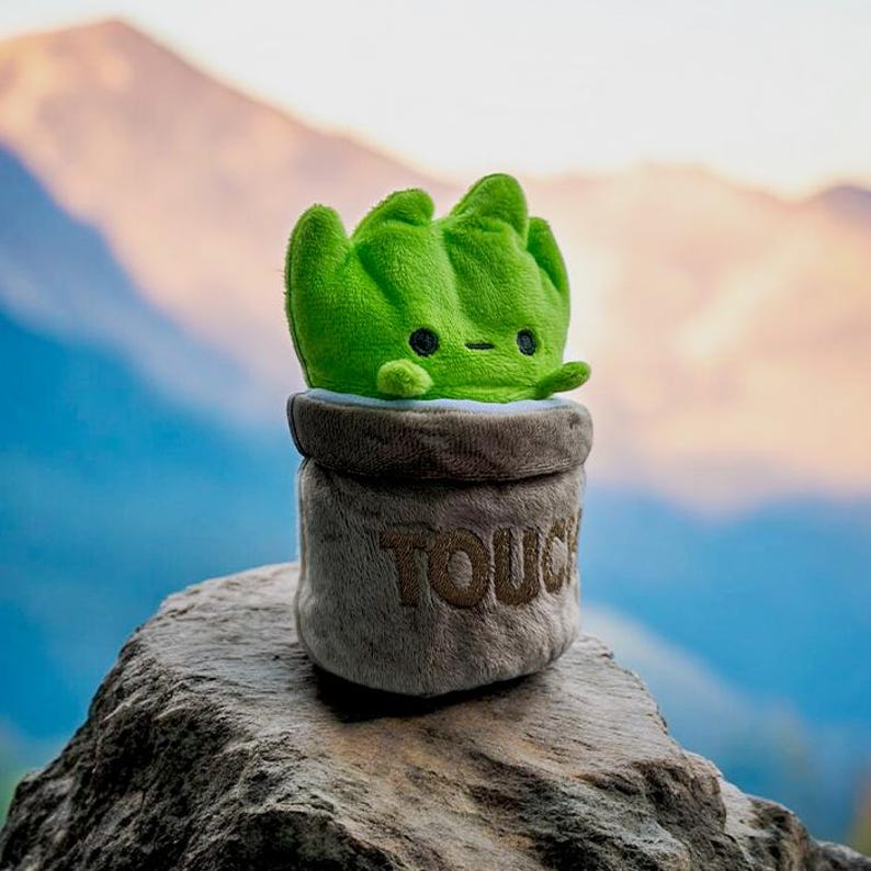 Touch Grass Meme Plush Toy Etsy