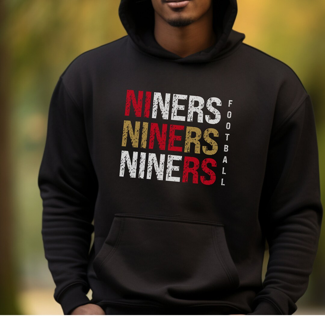 Niners Football Hoodie, Game Day Sweatshirt, Gift for Niners Fan, San ...
