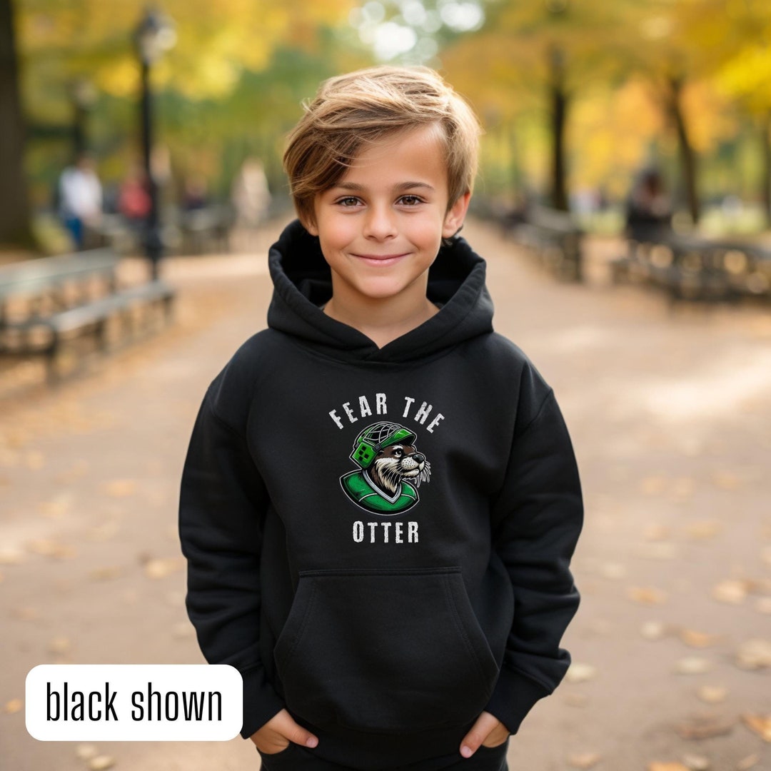 Fear the Otter Hoodie for Kids, Youth Size Dallas Hockey Sweatshirt ...
