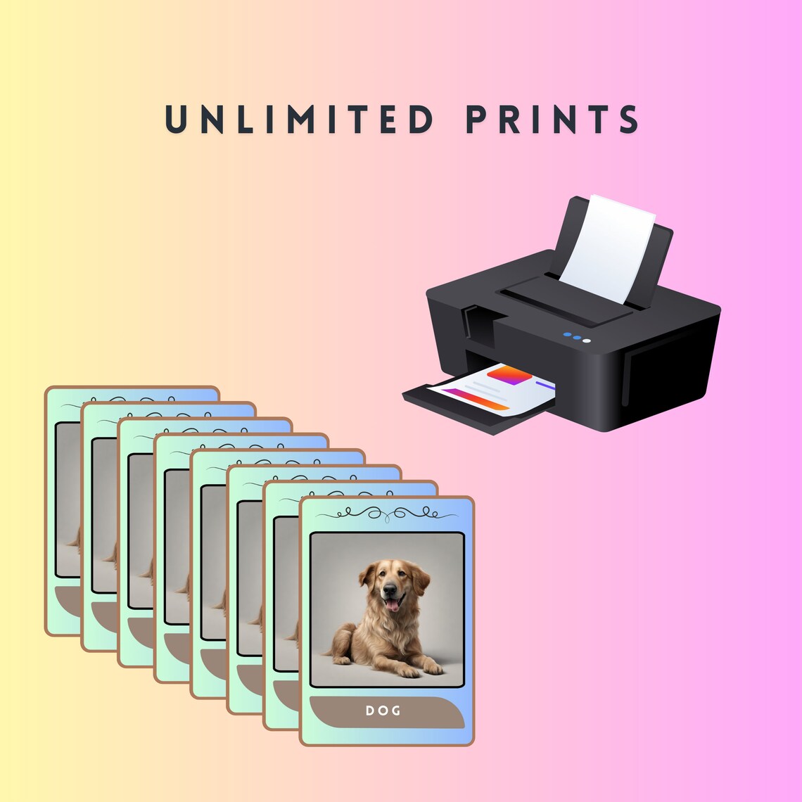 ANIMALS FLASHCARDS 40 Cards A6 Stickers Flash Cards Pdf Printable Cards ...